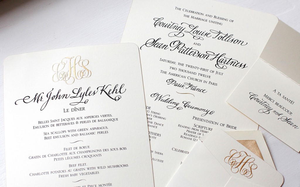 Wedding Stationery Suite Dulles Designs